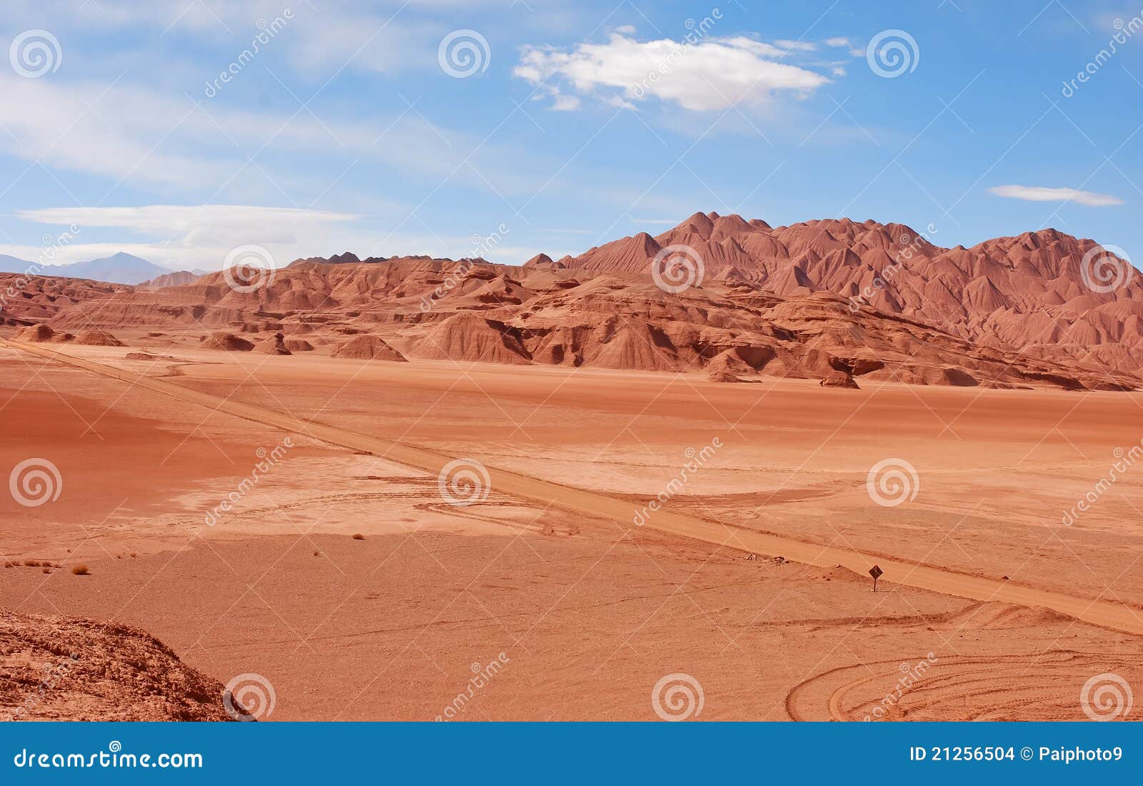 Remore Red Desert Road stock photo. Image of defender - 21256504