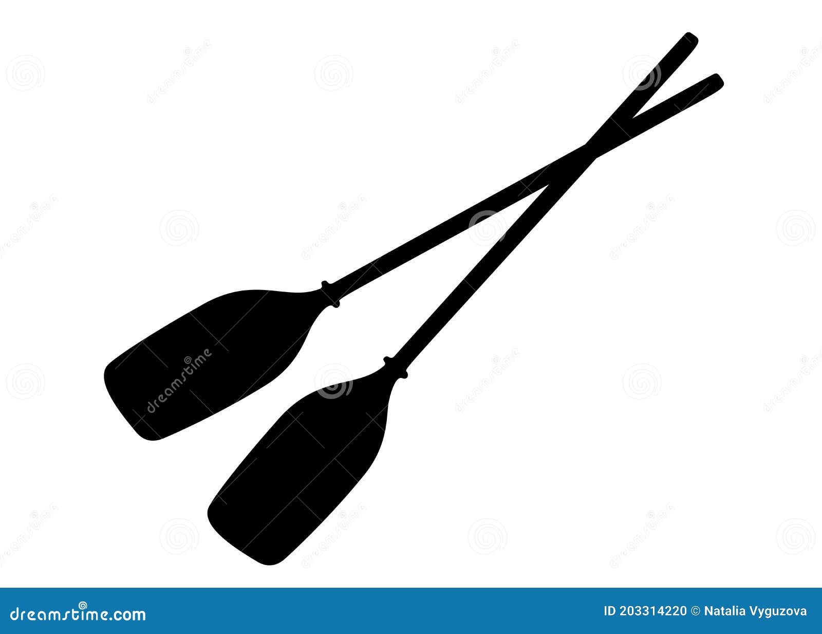 Remos. imagen vectorial ilustración del vector. Ilustración de remos ...