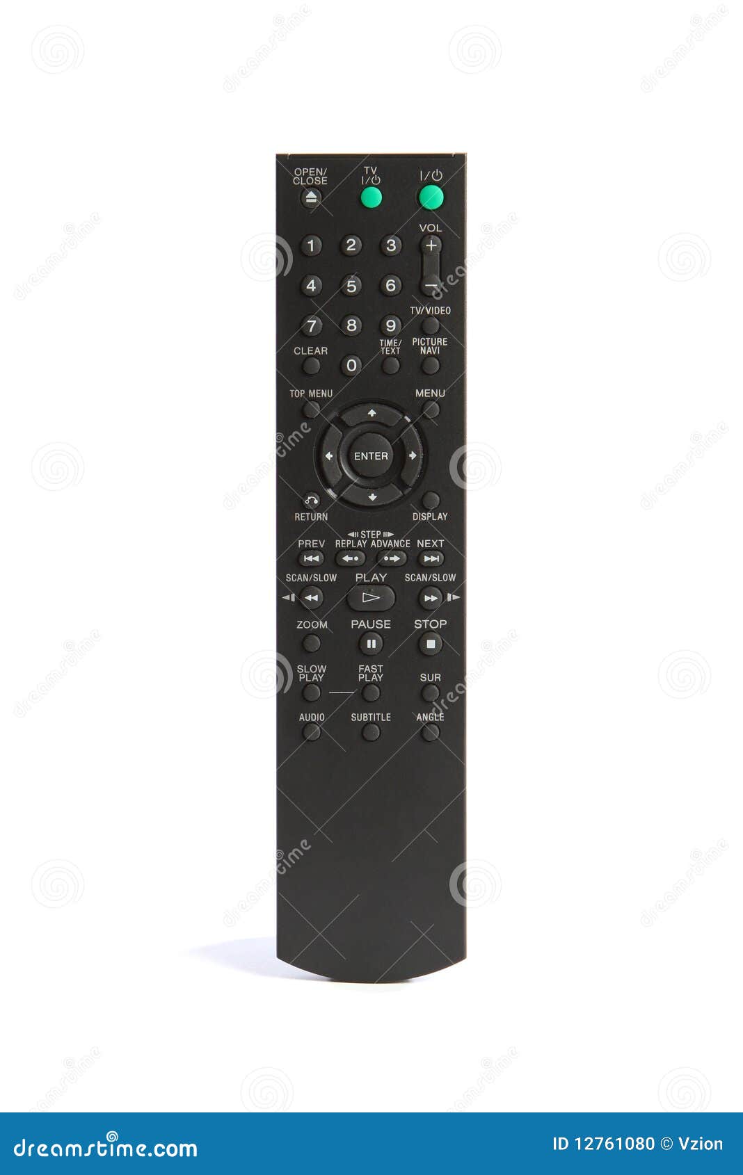 Remote stock photo. Image of isolated, rectangle, play - 12761080