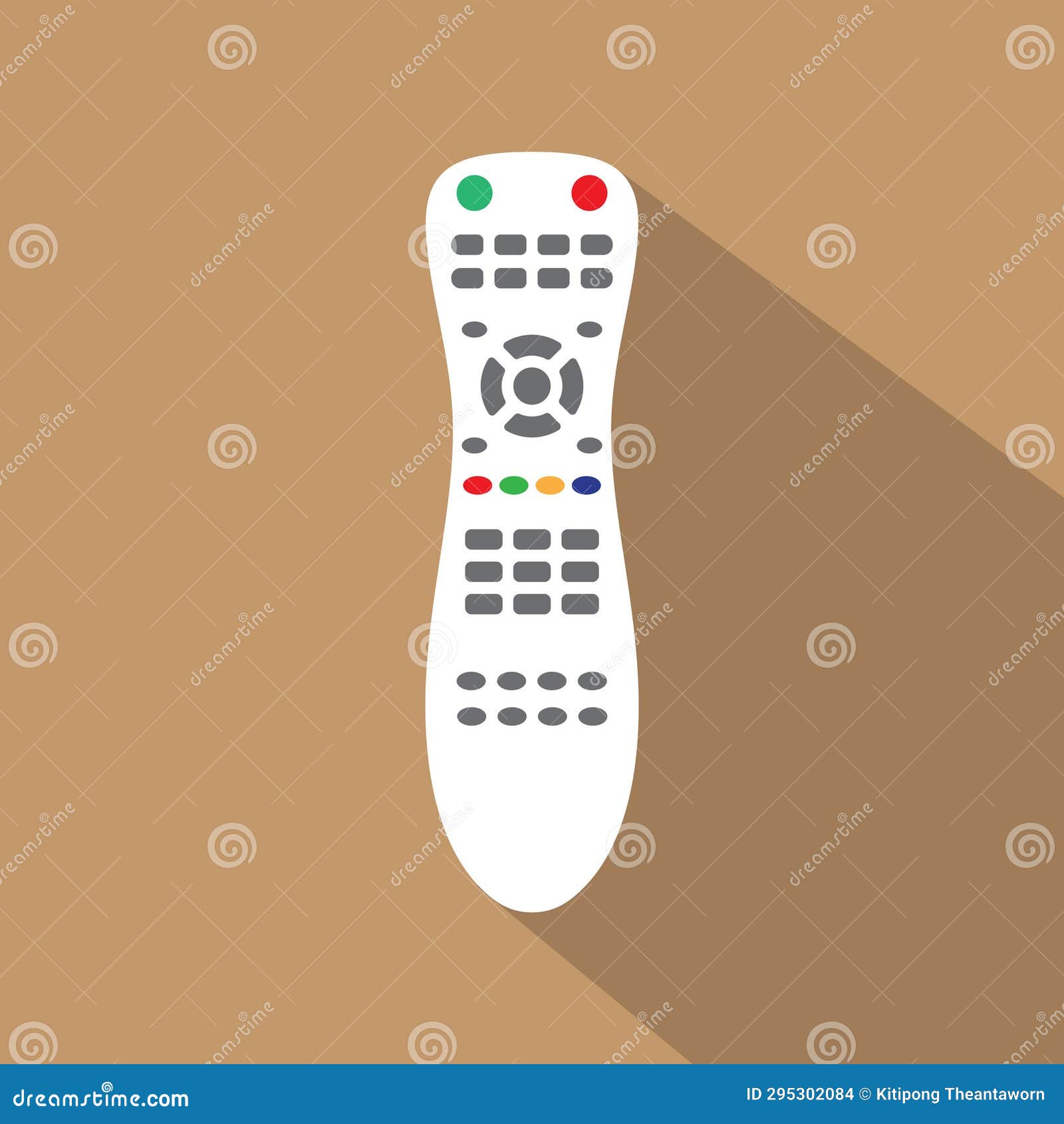 TV Remote Control Device Isolated on Brown Background Television ...