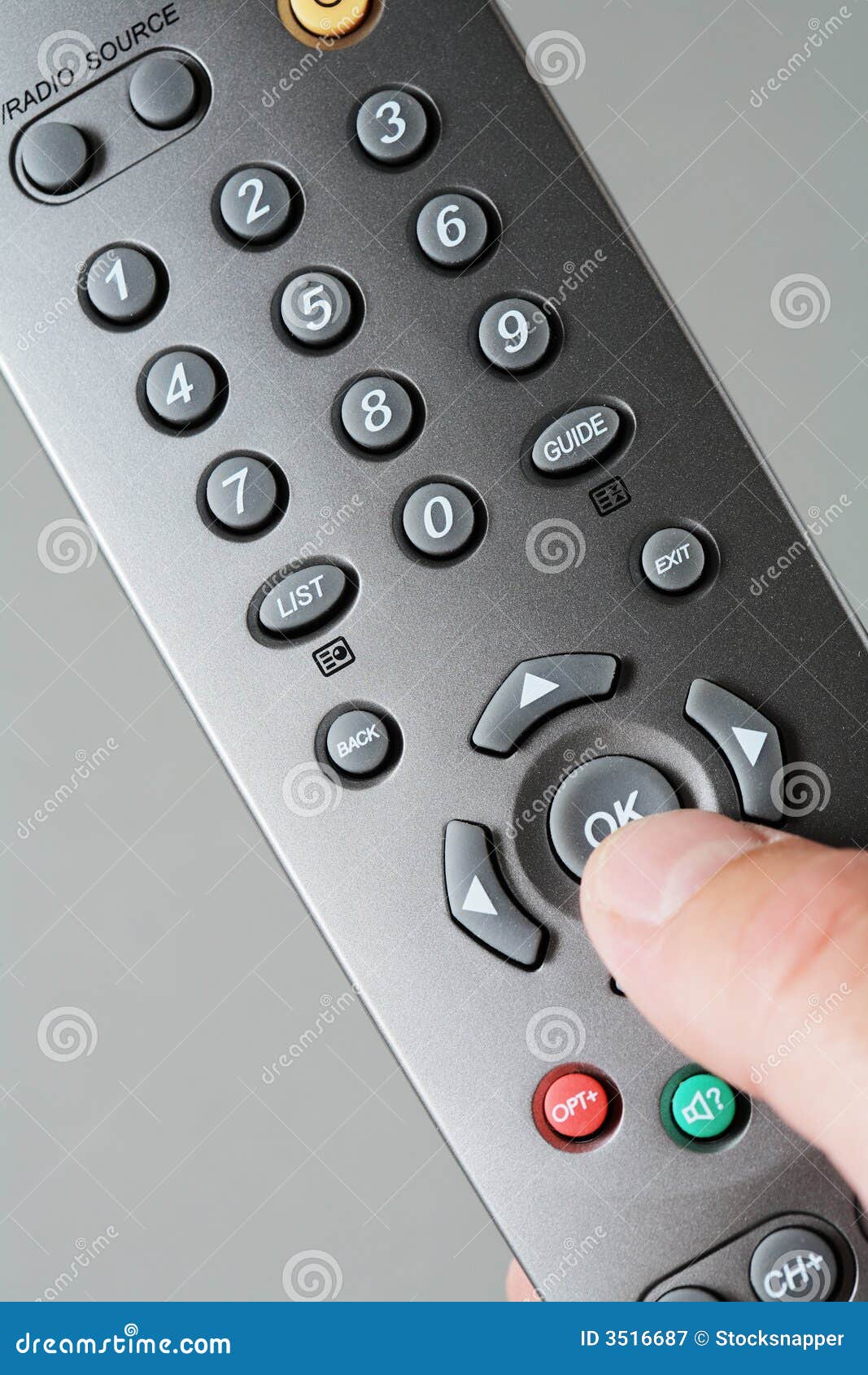 Remote stock image. Image of finger, control, accepting - 3516687