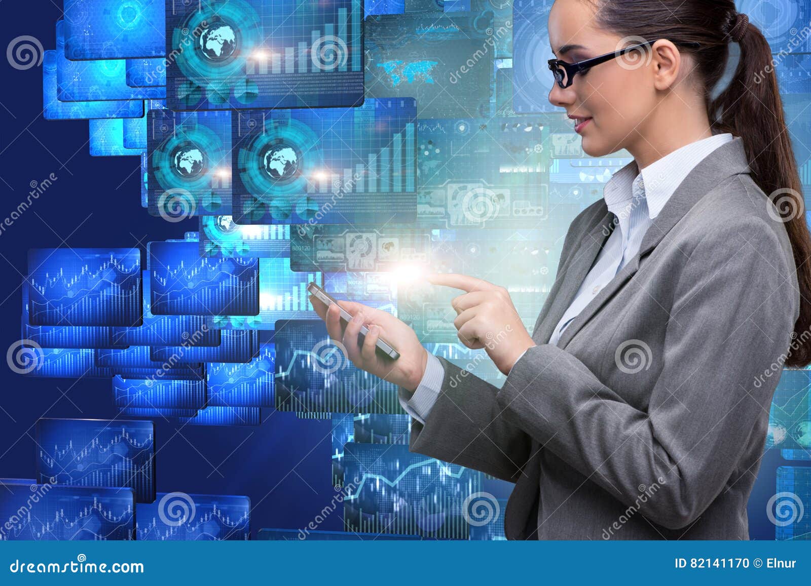 The Remote Access Concept with Mobile Phone Stock Photo - Image of ... The Remote Access Concept with Mobile Phone Stock Photo - Image of ...
