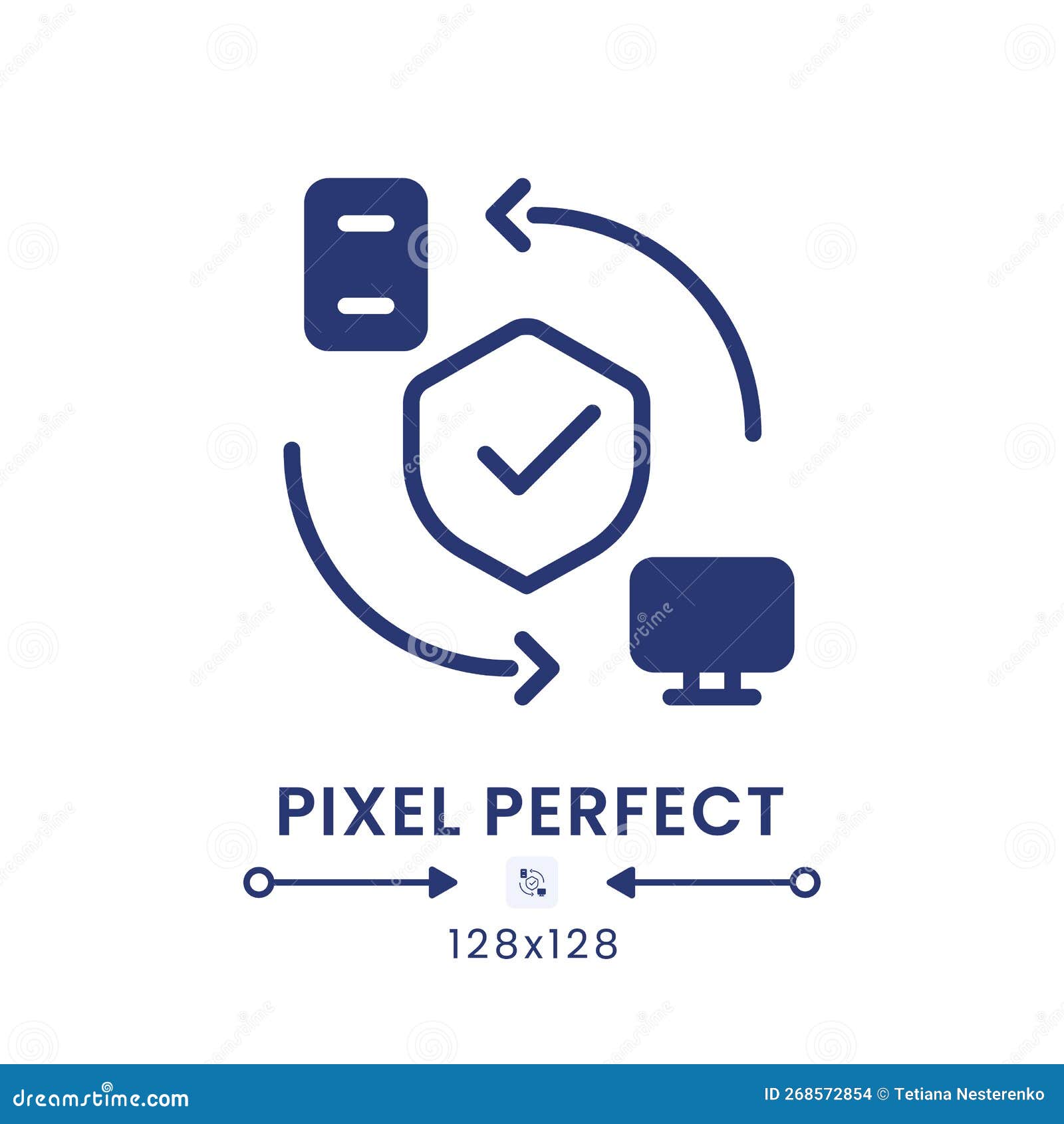 Remote Access Security Black Solid Desktop Icon Stock Vector - Illustration of interface, rule ...