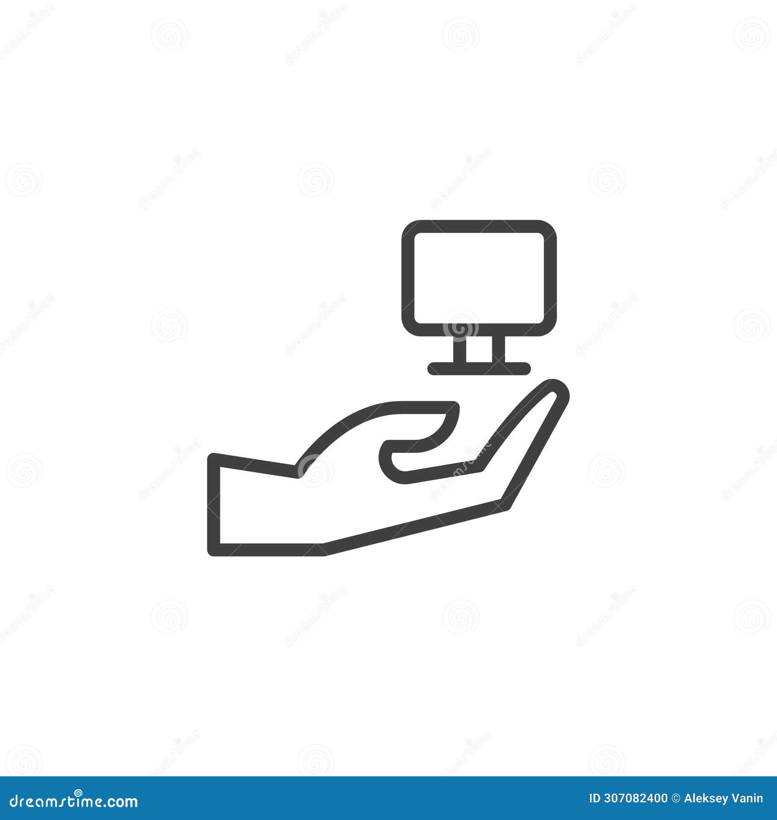 Remote Assistance Line Icon Stock Vector - Illustration of vector, line ...