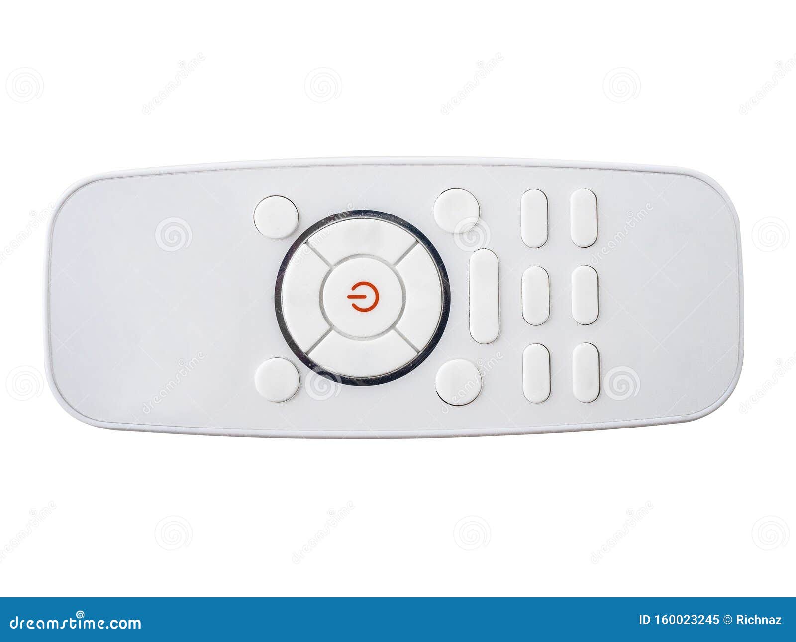 The Remote is Black. Isolated on White Background Remote Control Stock ...