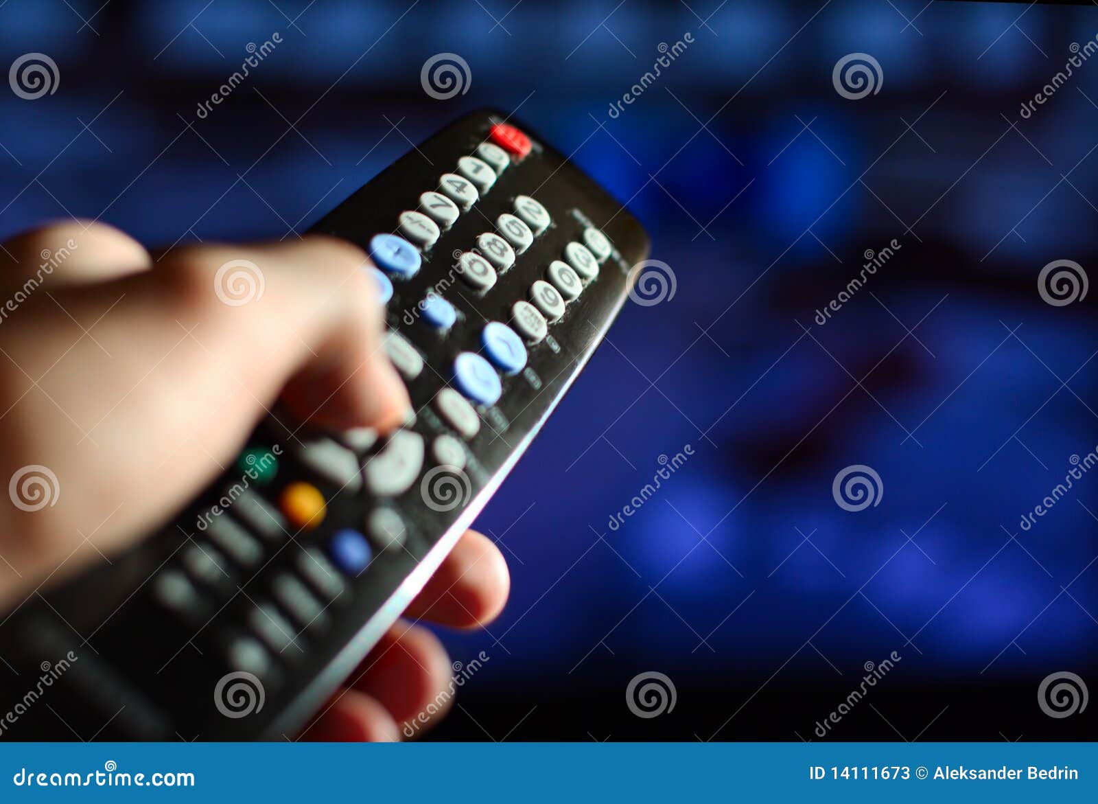 The Remote Board from the TV Stock Image - Image of life, action: 14111673