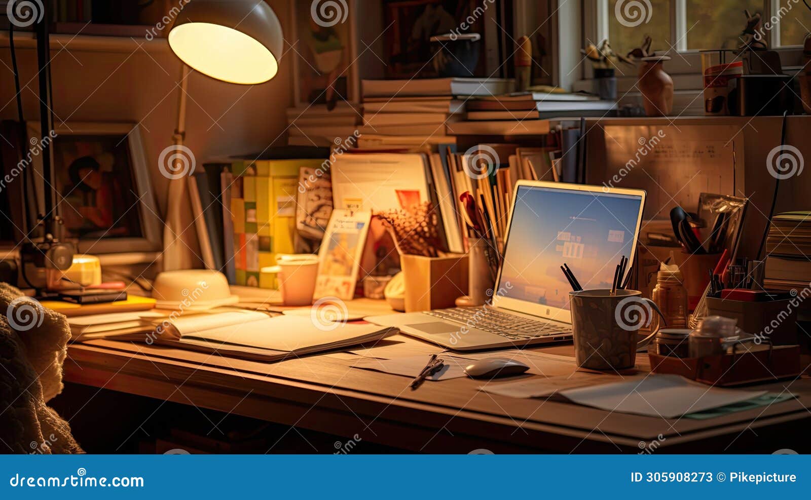 Remote Busy Working from Home Stock Illustration - Illustration of ...