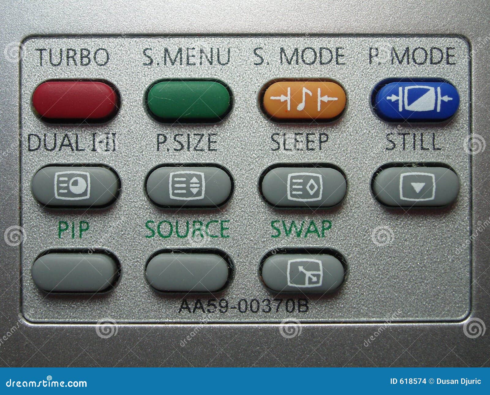 Remote buttons stock photo. Image of electronic, television - 618574