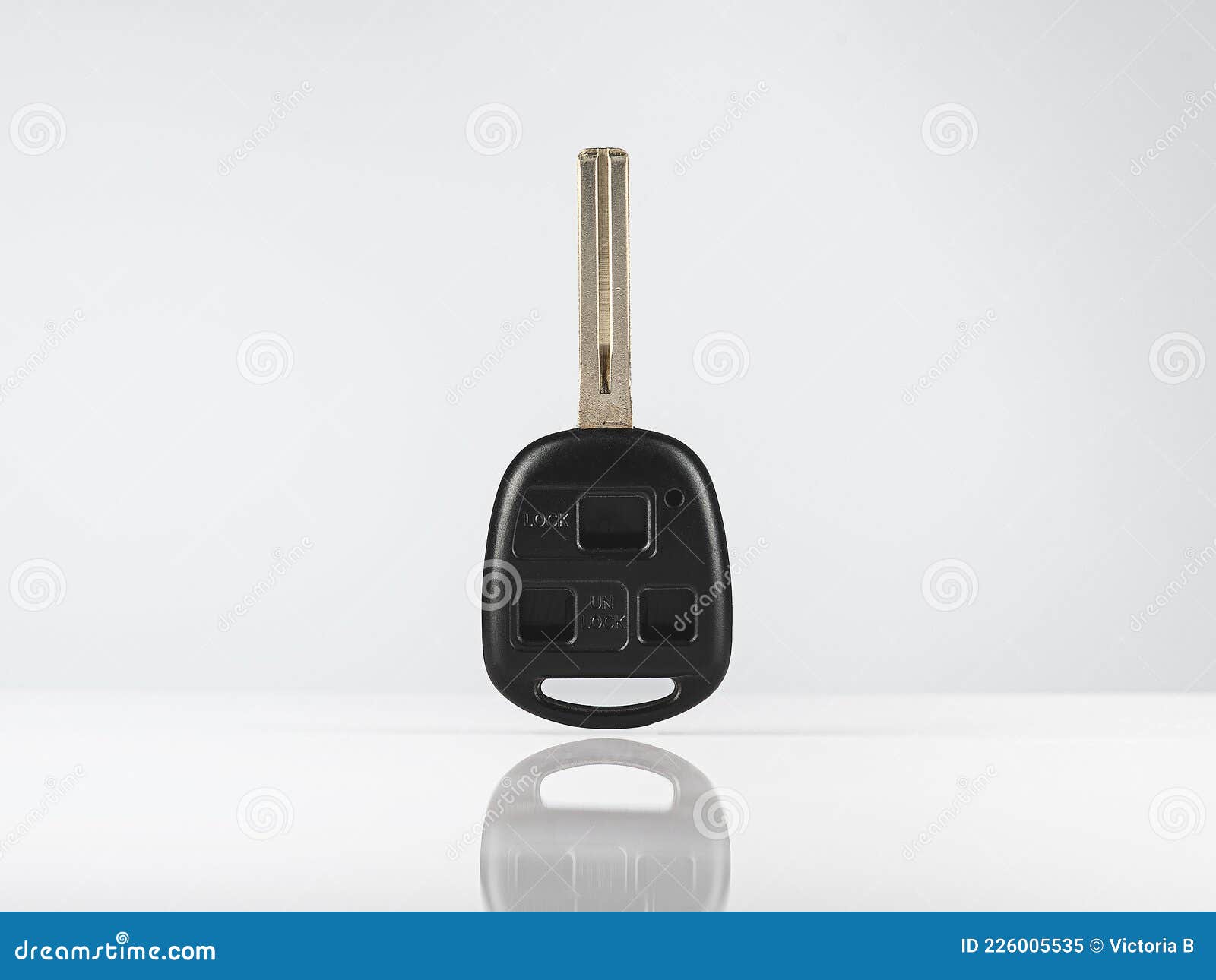 Remote Car Key Isolated on White Background Stock Image - Image of ...