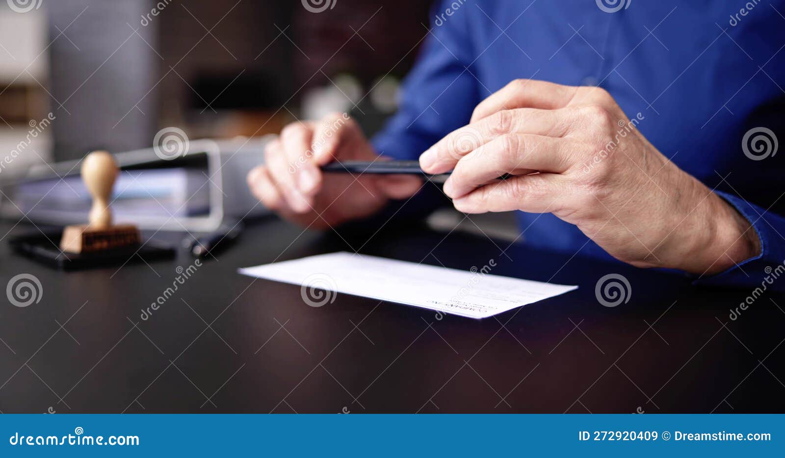 Remote Check Deposit Taking Photo Stock Image - Image of scan, insured ...