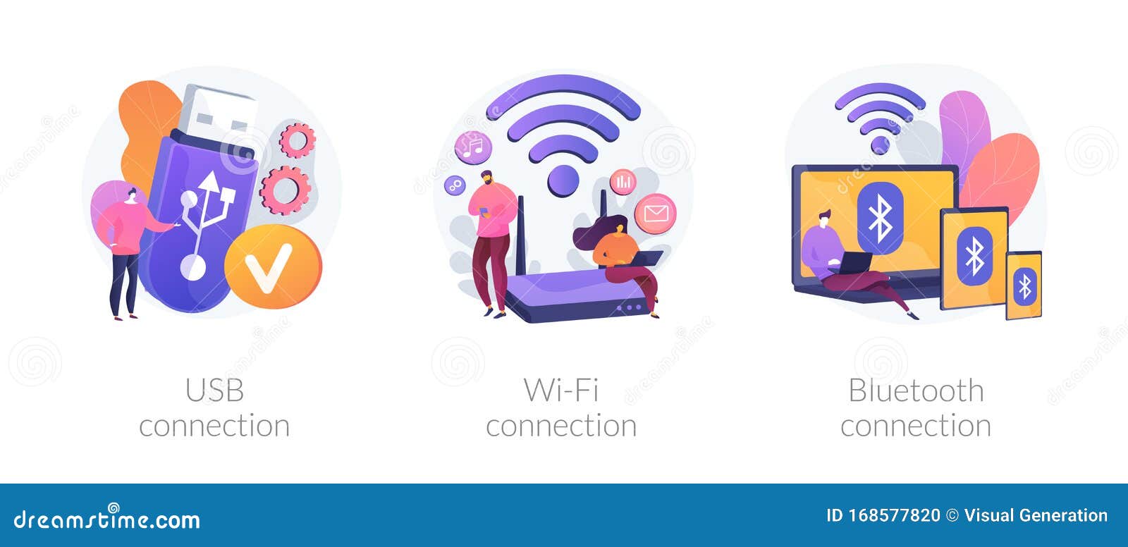 Remote Connection Vector Concept Metaphors. Editorial Image ...