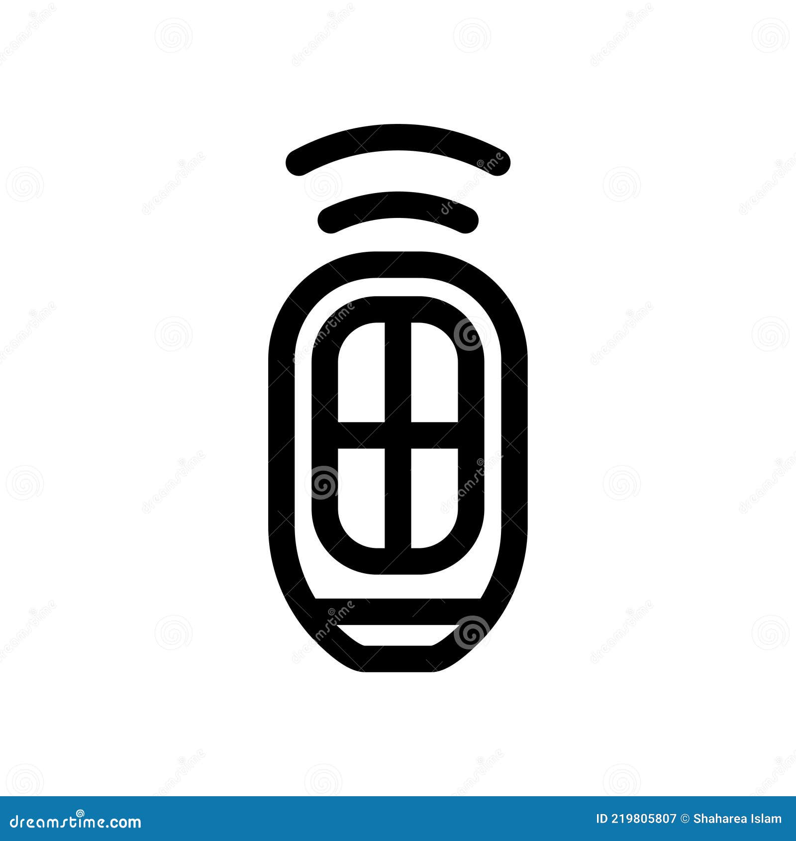 Remote Connection Icon stock vector. Illustration of controller - 219805807