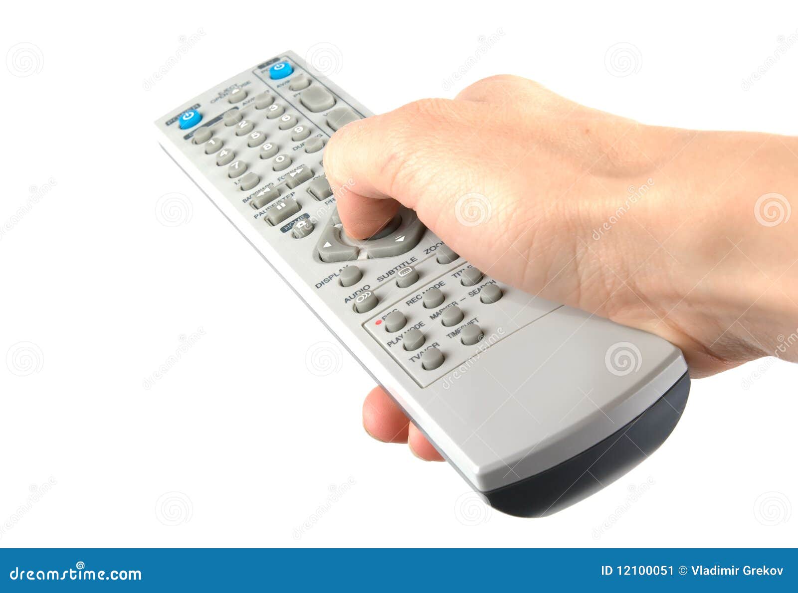 Remote control stock image. Image of white, finger, thumb - 12100051
