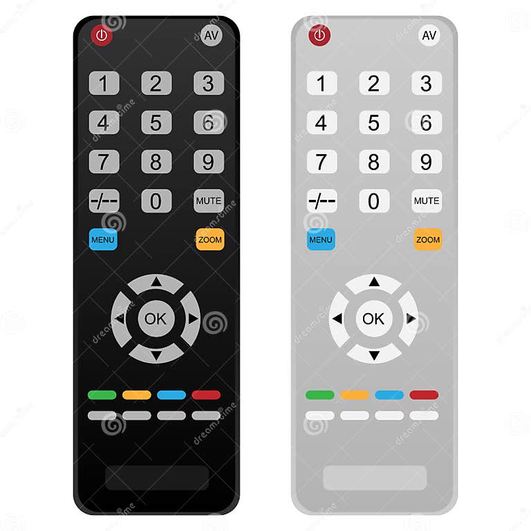 Remote control stock vector. Illustration of button, graphics - 15321525