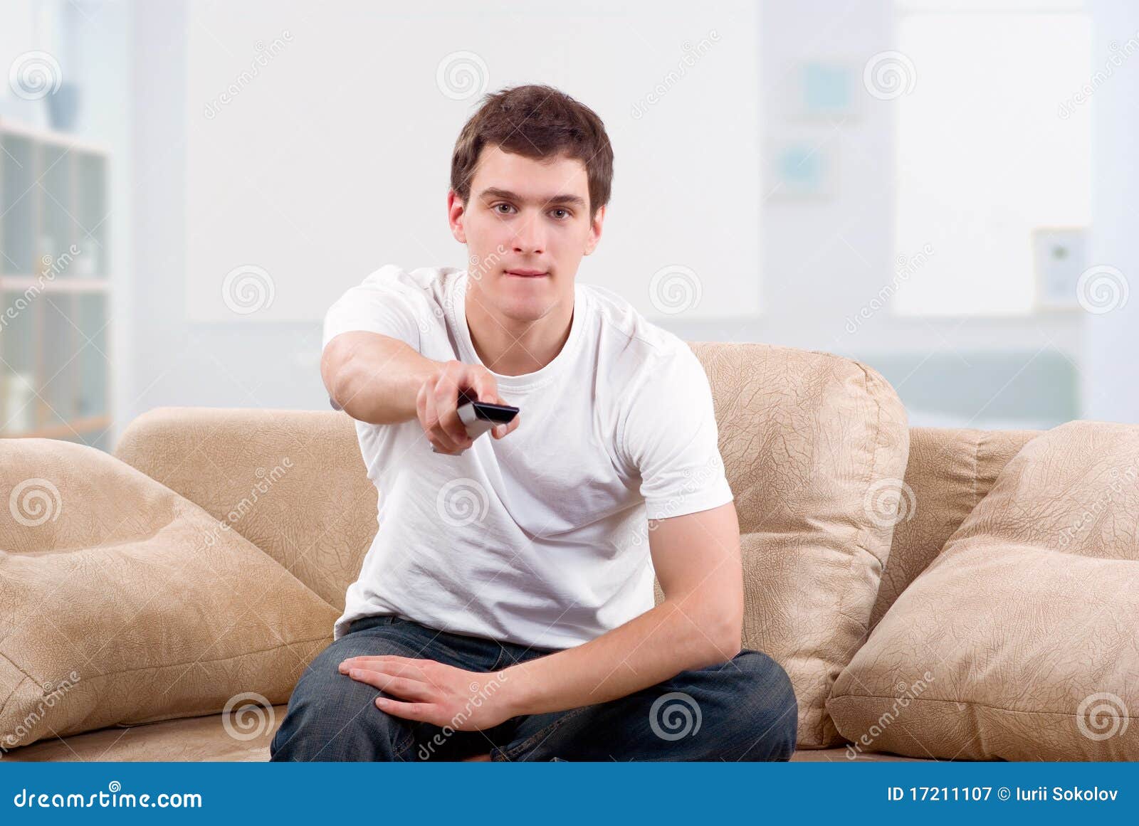 Remote control stock image. Image of male, home, television - 17211107