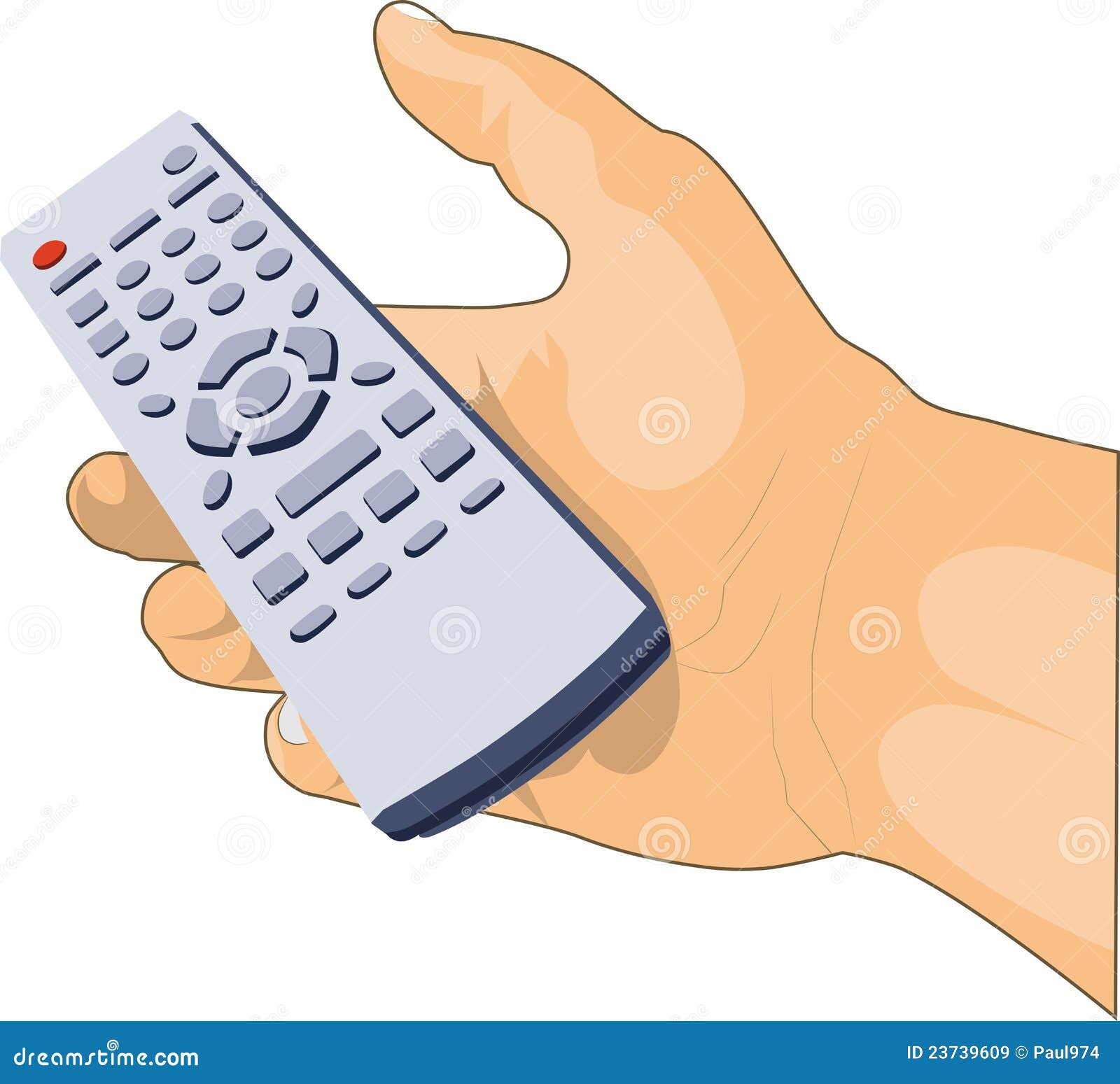 Remote Control stock vector. Illustration of fingers - 23739609