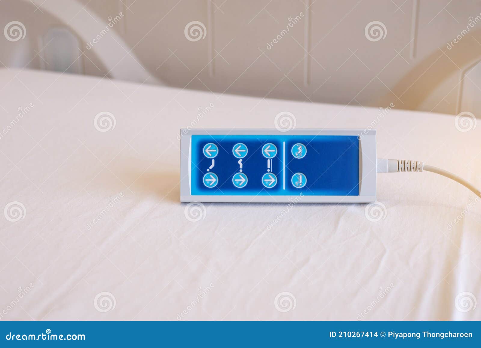 Remote Control for Adjust Level Sick Bed at Hospital Room Stock Photo ...