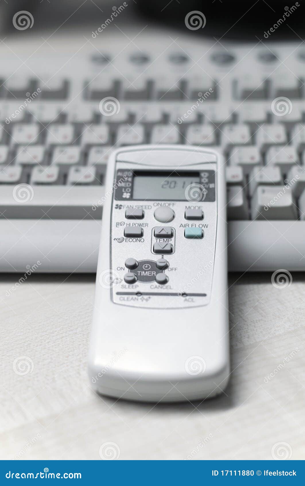 Remote Control of Air Conditioner in Office Stock Photo - Image of ...