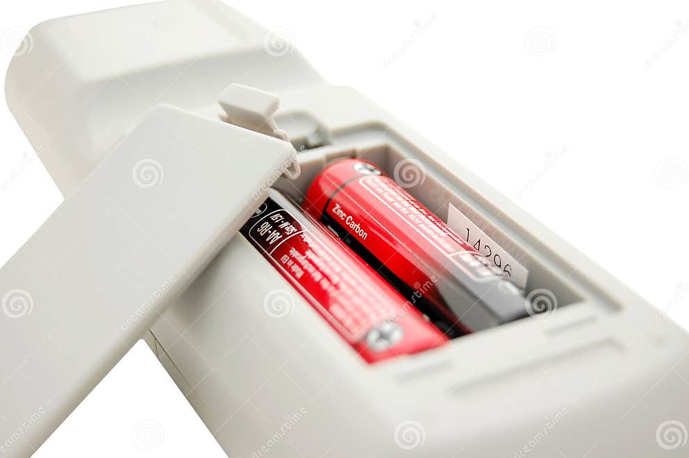 Remote Control Battery Compartment Stock Image - Image of play, battery ...