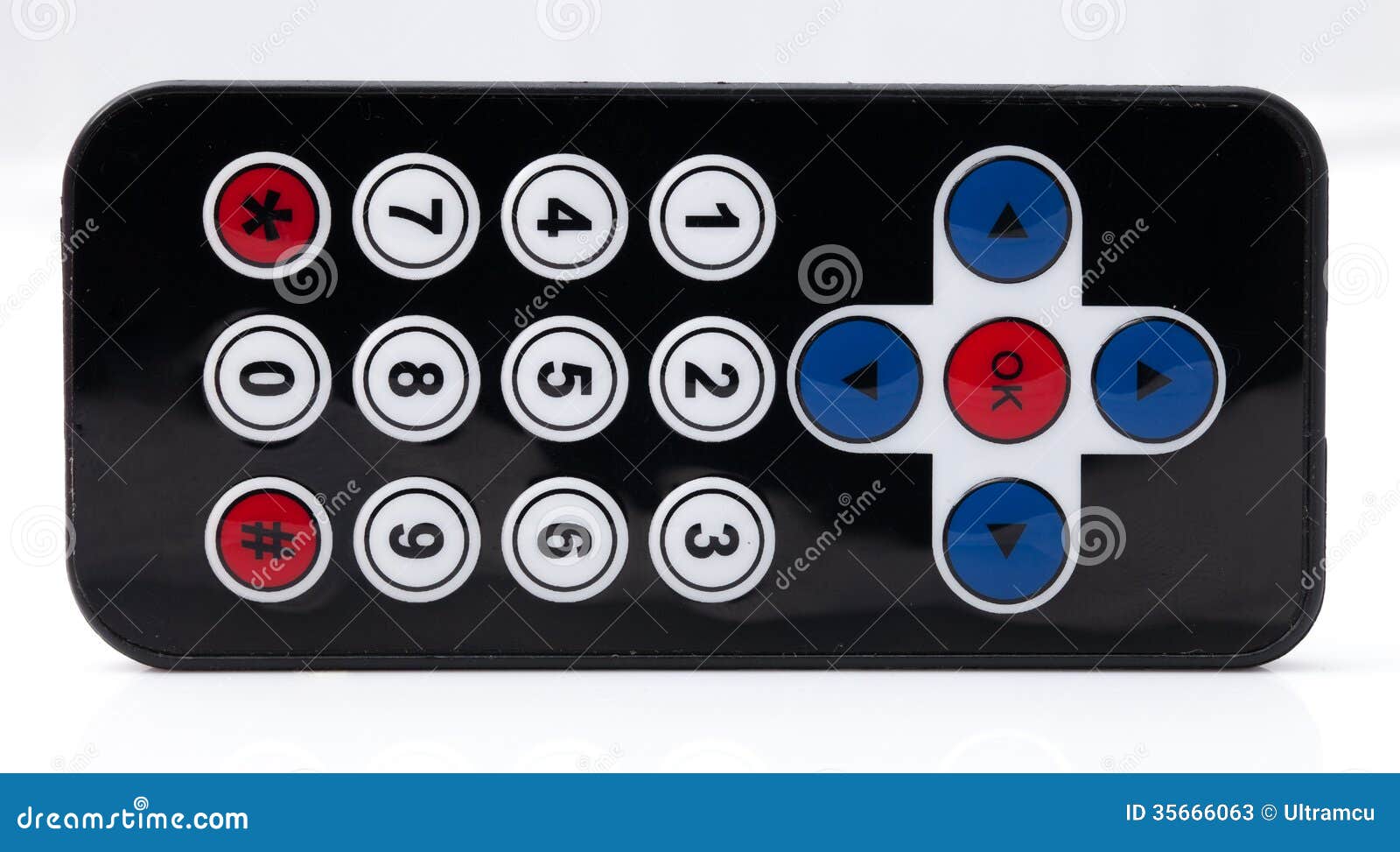 Remote Control Black on White Background Stock Image - Image of movie ...