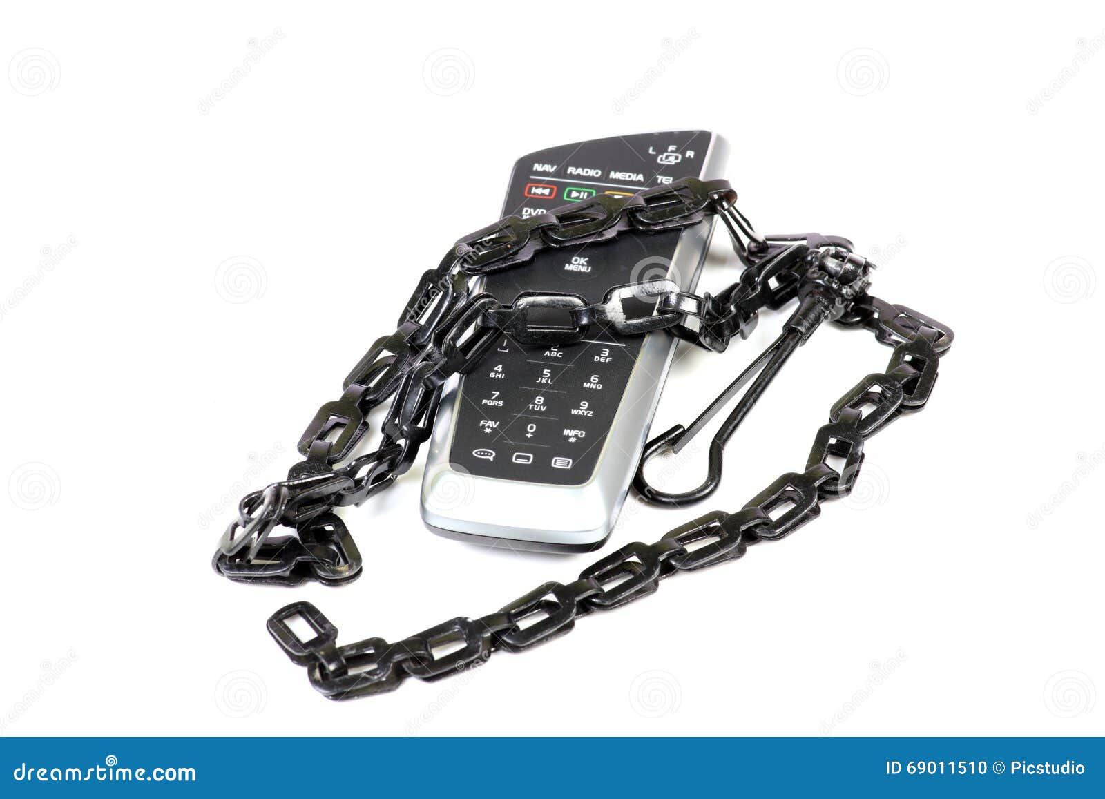 Remote control and chain stock photo. Image of case, beautiful - 69011510