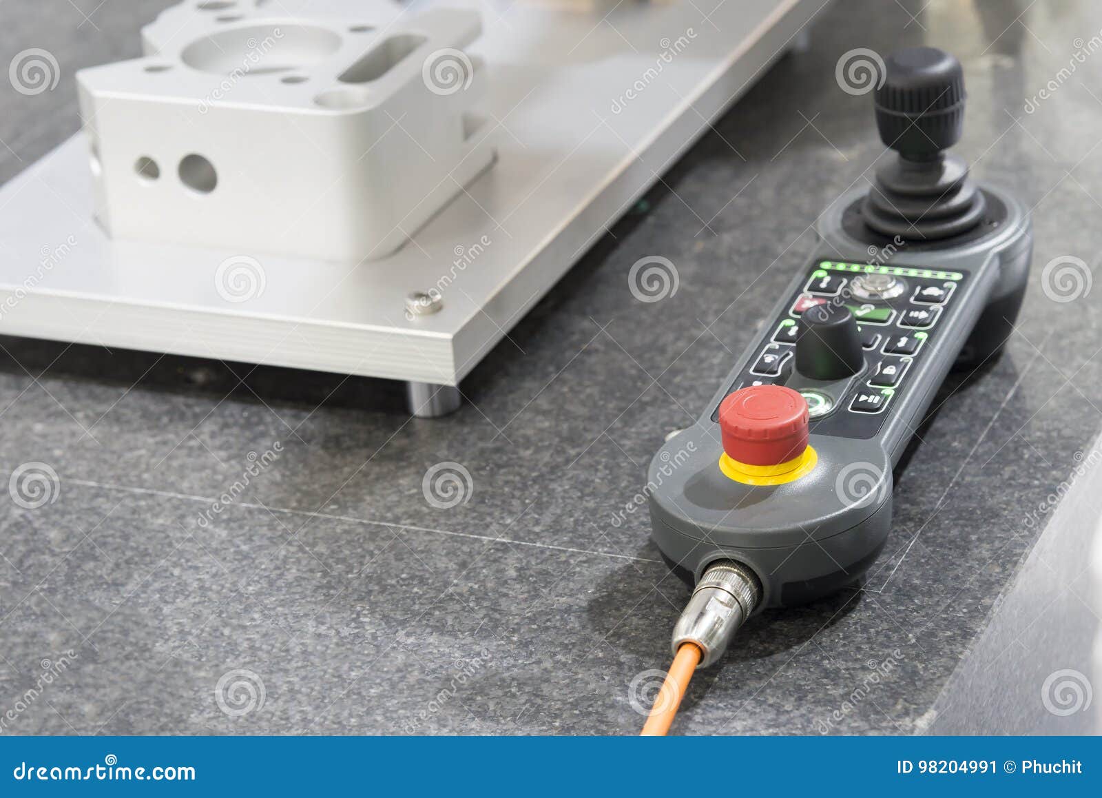 The Remote Control of CMM Machine. Stock Image - Image of machinery ...