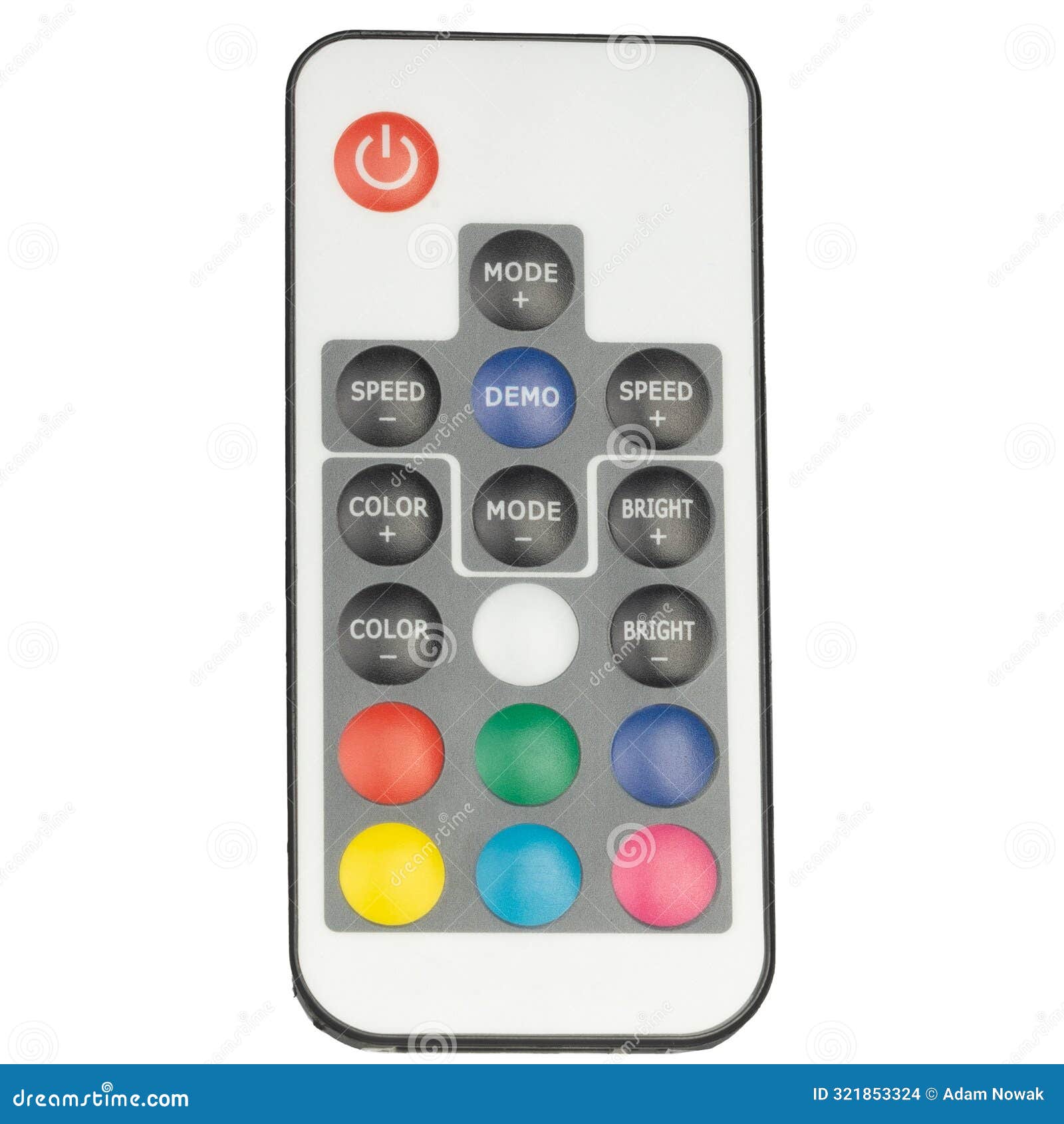 Remote Control with Colorful Buttons Stock Photo - Image of color ...
