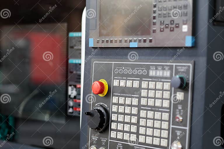 Remote Control Console of CNC Machining Center Stock Image - Image of ...