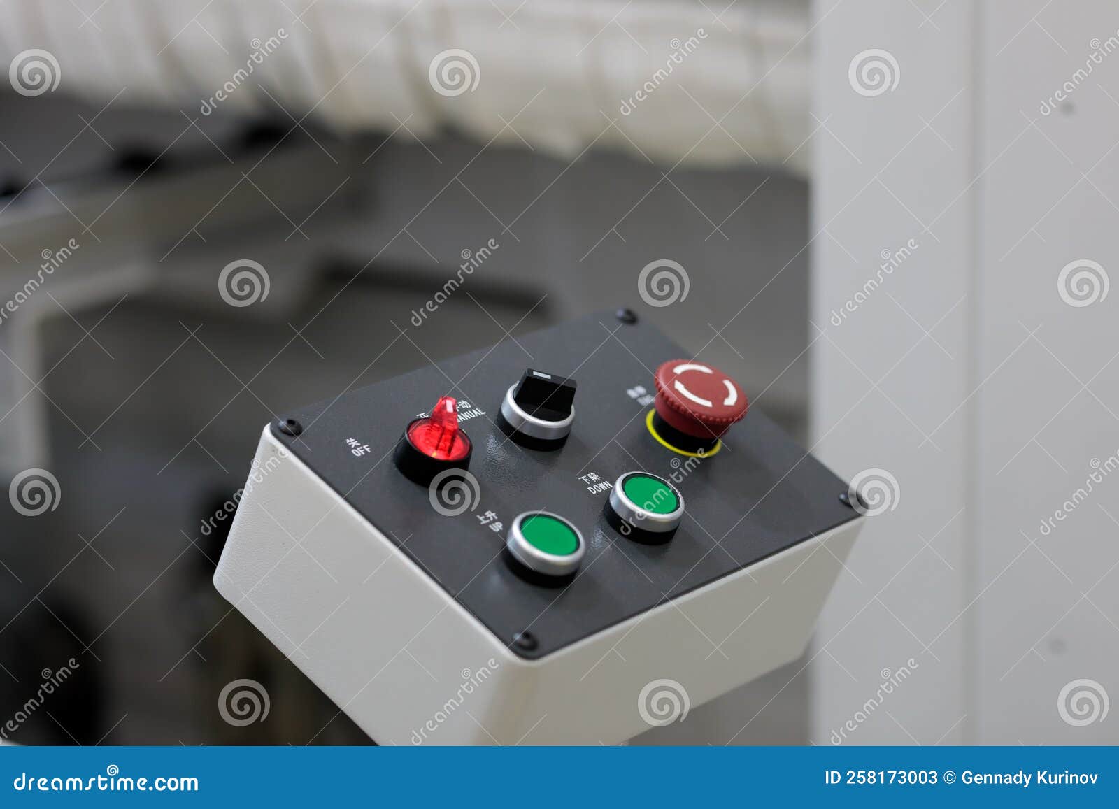 Remote Control Console of Industrial Equipment Stock Image - Image of ...