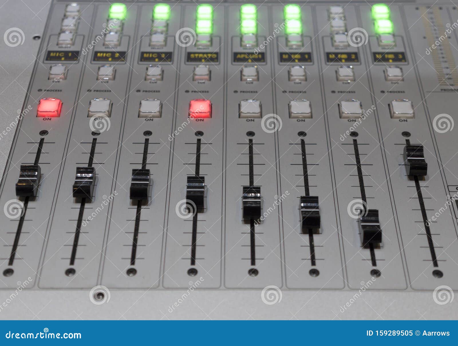 Remote Control Console for Vision Mixer Video Processor Stock Image ...