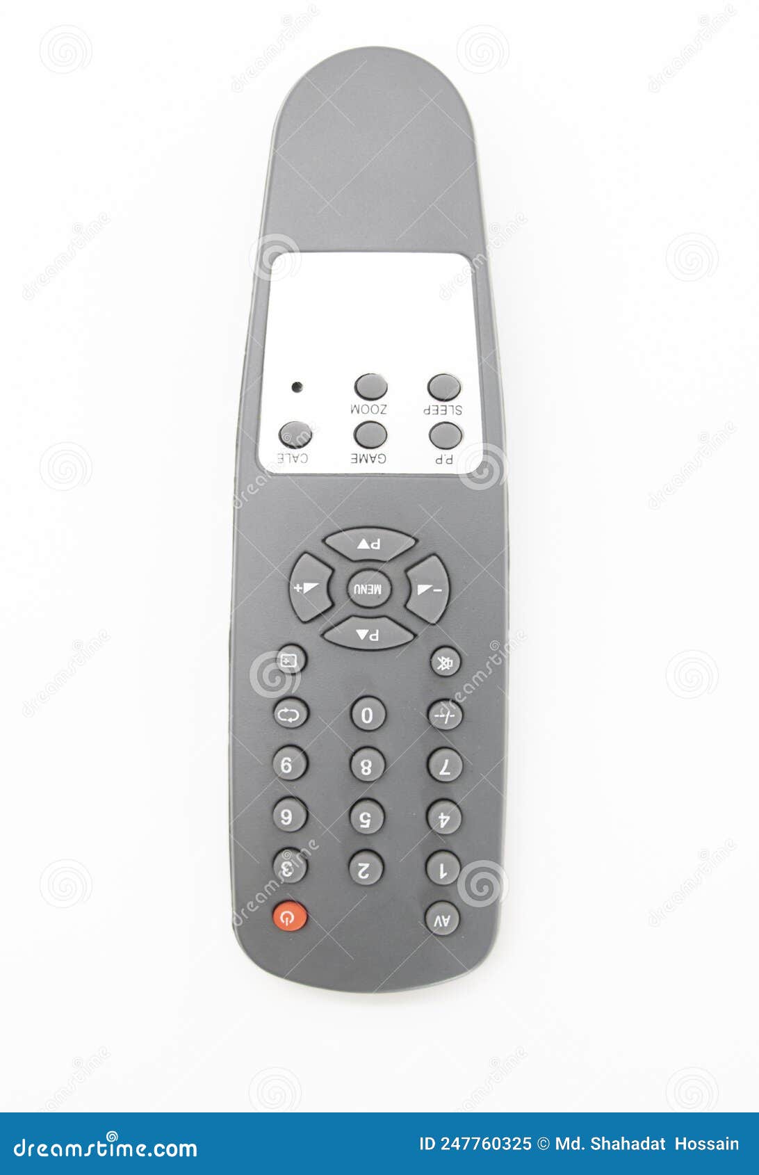 Remote Control for Controlling Tv, View from Above Stock Image - Image ...