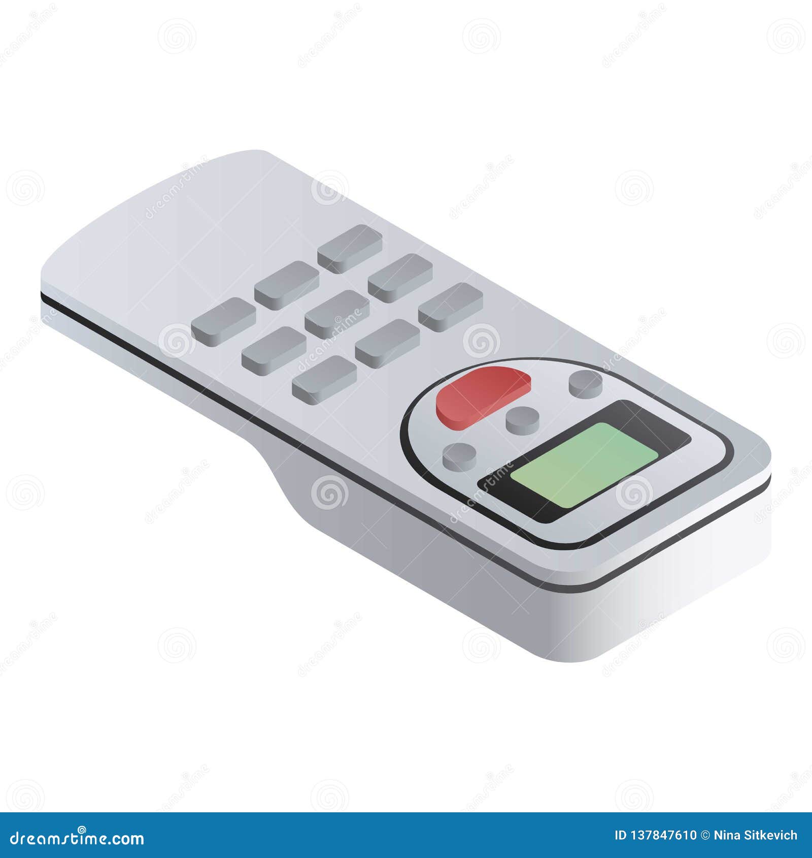 Remote Control Device Icon, Isometric Style Stock Vector - Illustration ...