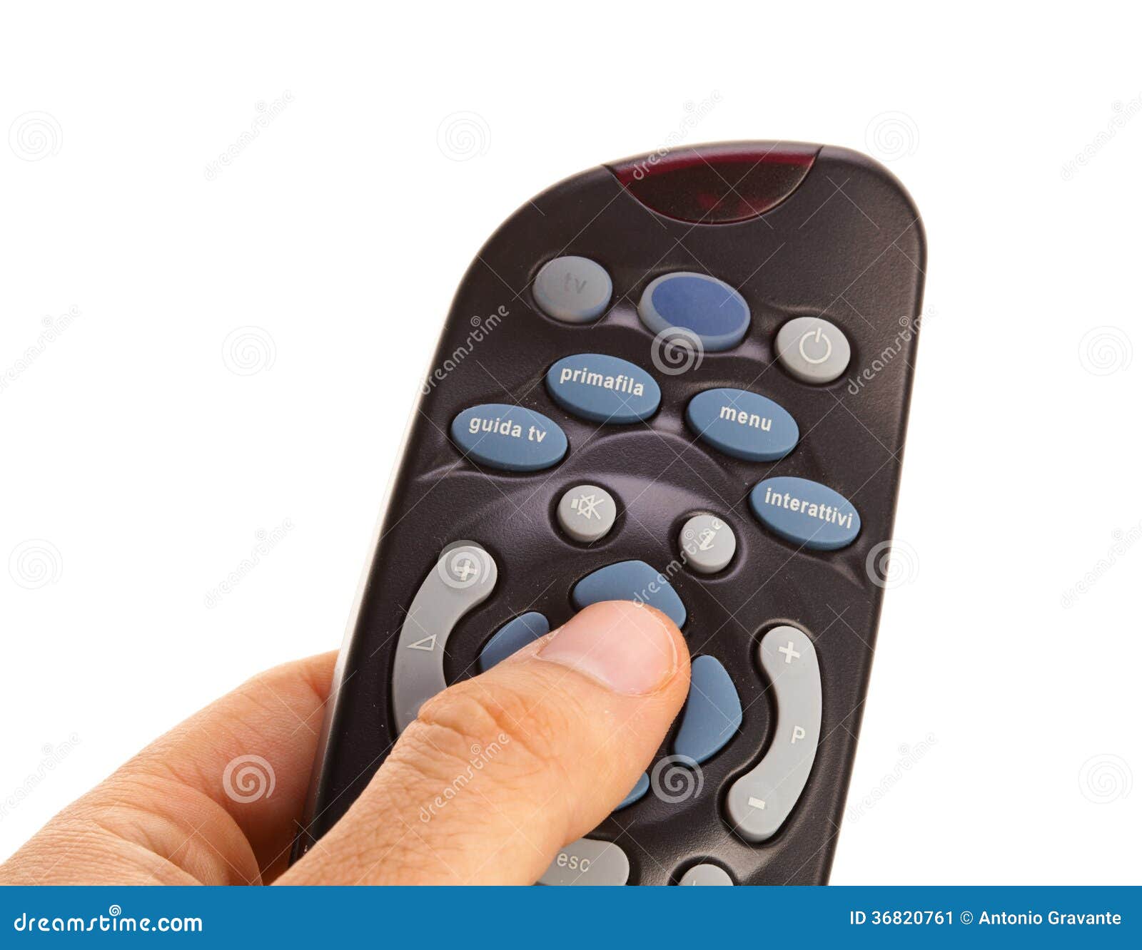 Remote Control for Digital Satellite Television Stock Image - Image of ...
