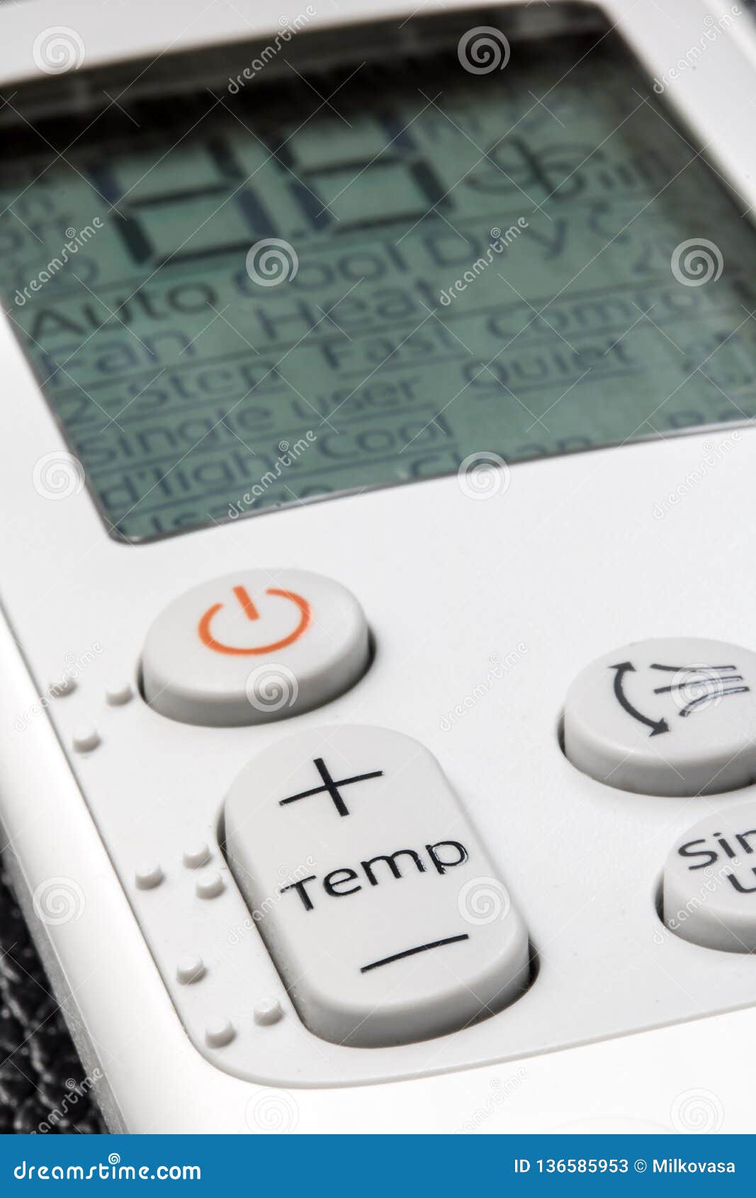 Remote Control with Display for Using Air Conditioner Stock Image ...
