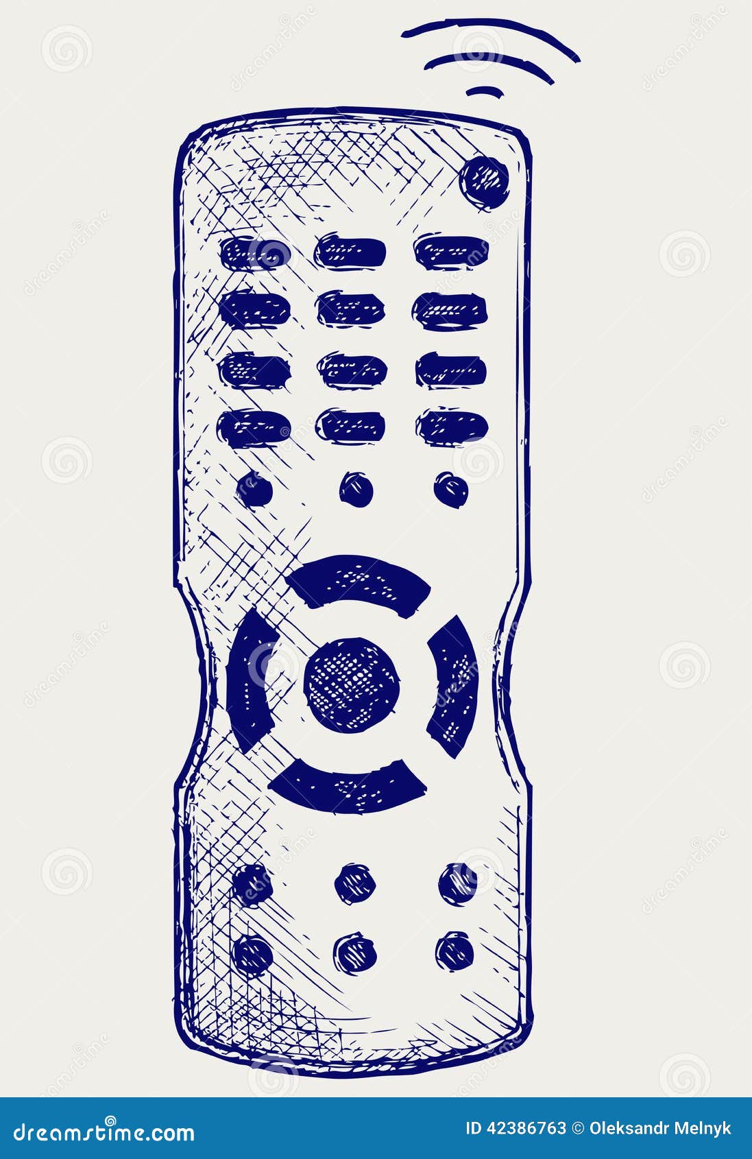 Remote control stock vector. Illustration of outline - 42386763