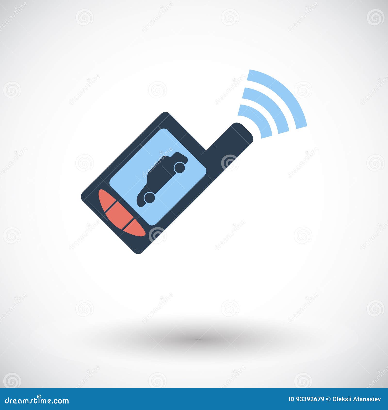 Remote control flat icon stock vector. Illustration of metal - 93392679