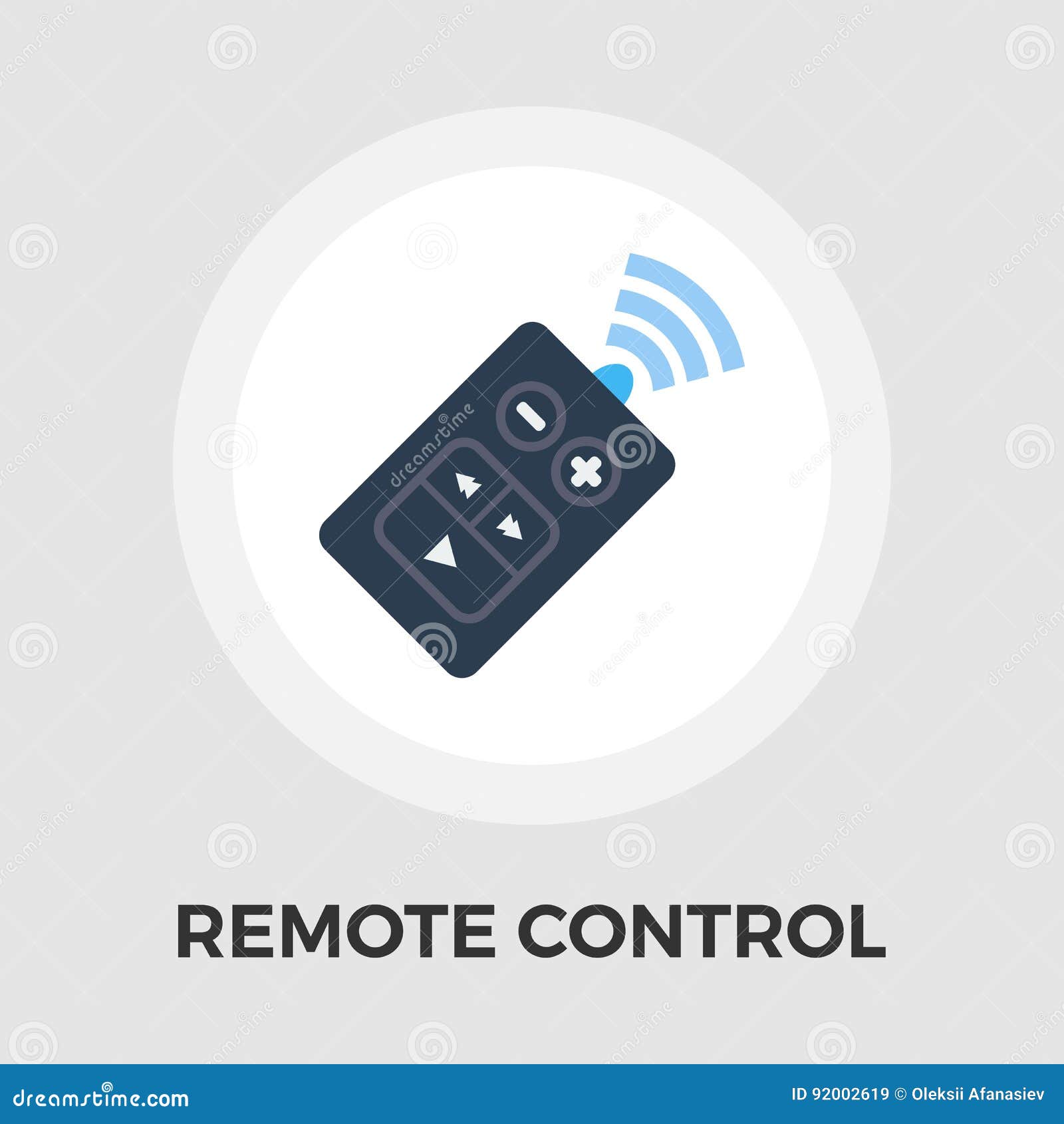 Remote control flat icon stock vector. Illustration of color - 92002619