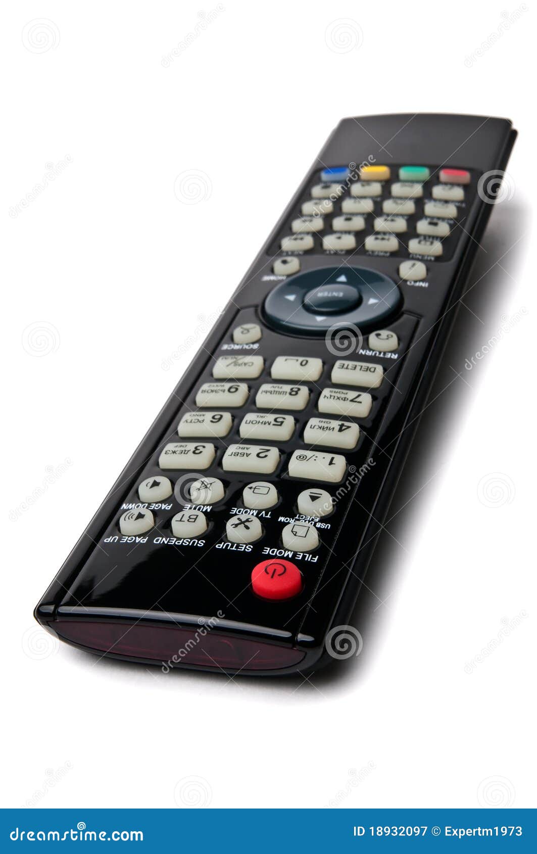 Remote control front stock image. Image of modern, white - 18932097