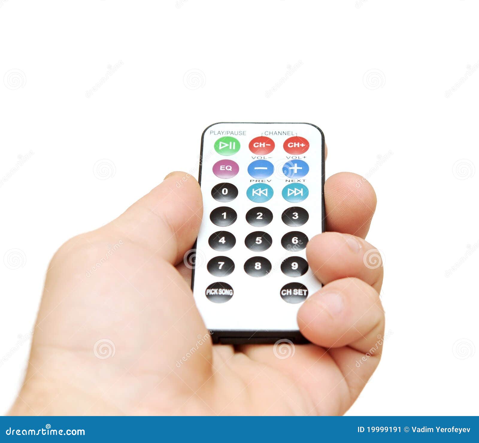 Remote control in hand stock image. Image of rewind, control - 19999191