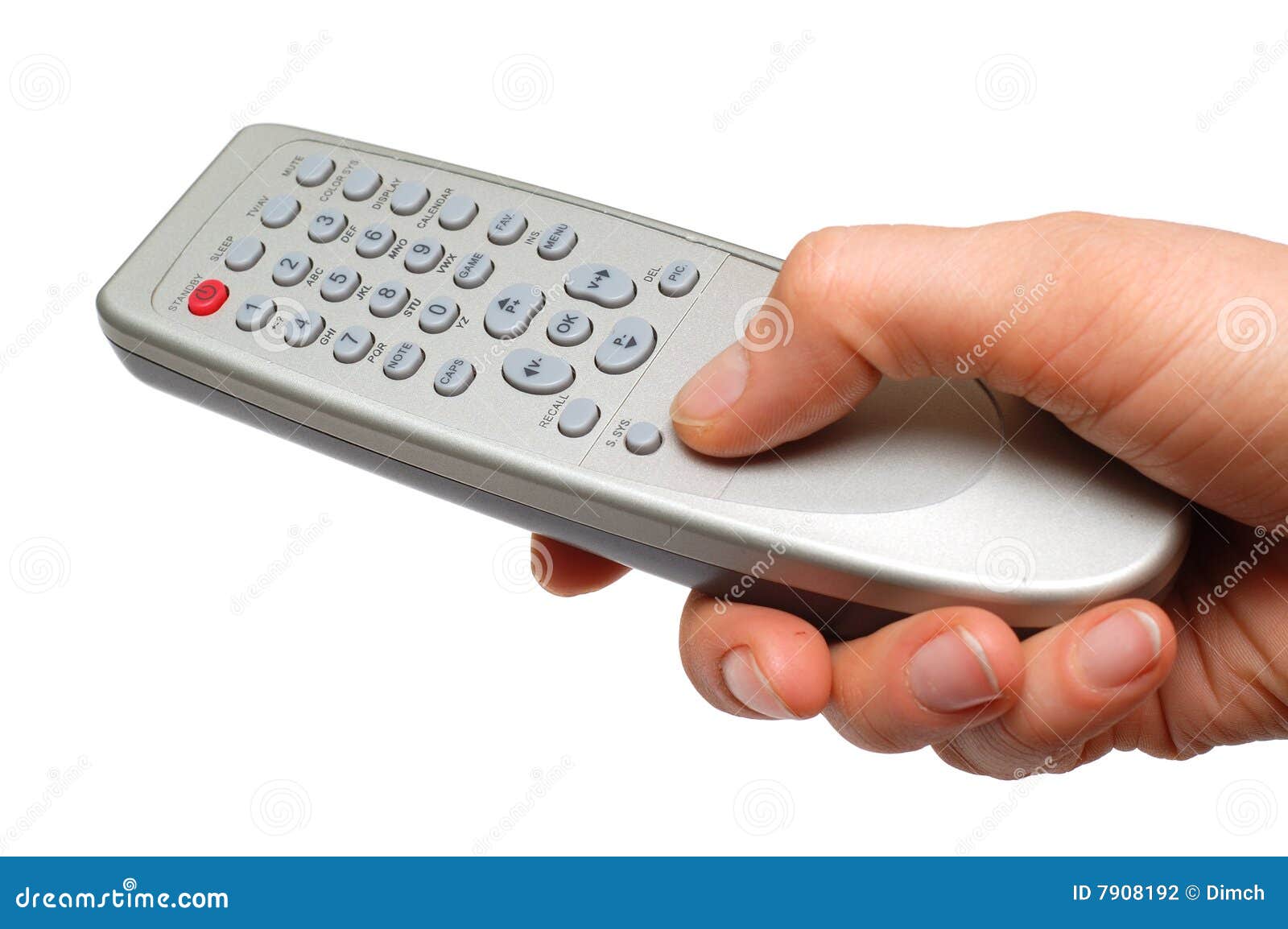 Remote control in hand stock photo. Image of programs - 7908192