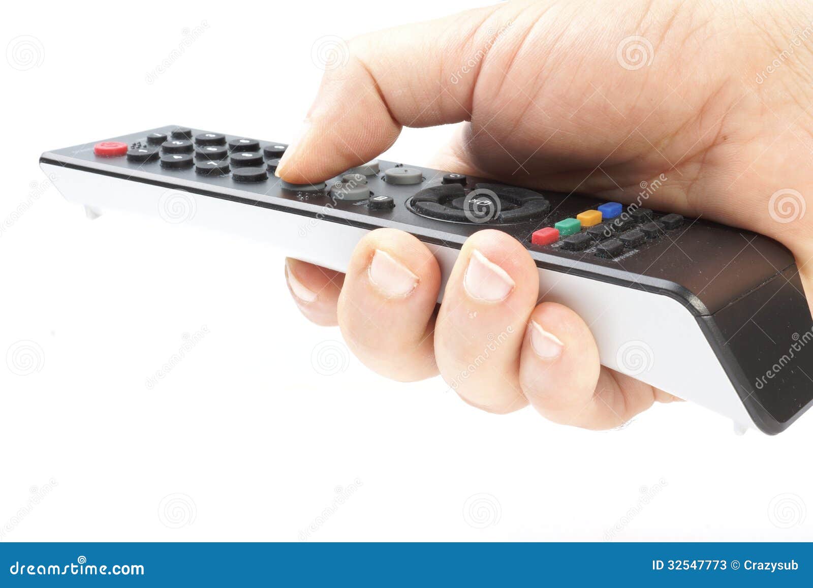 Remote Control stock image. Image of entertainment, finger - 32547773