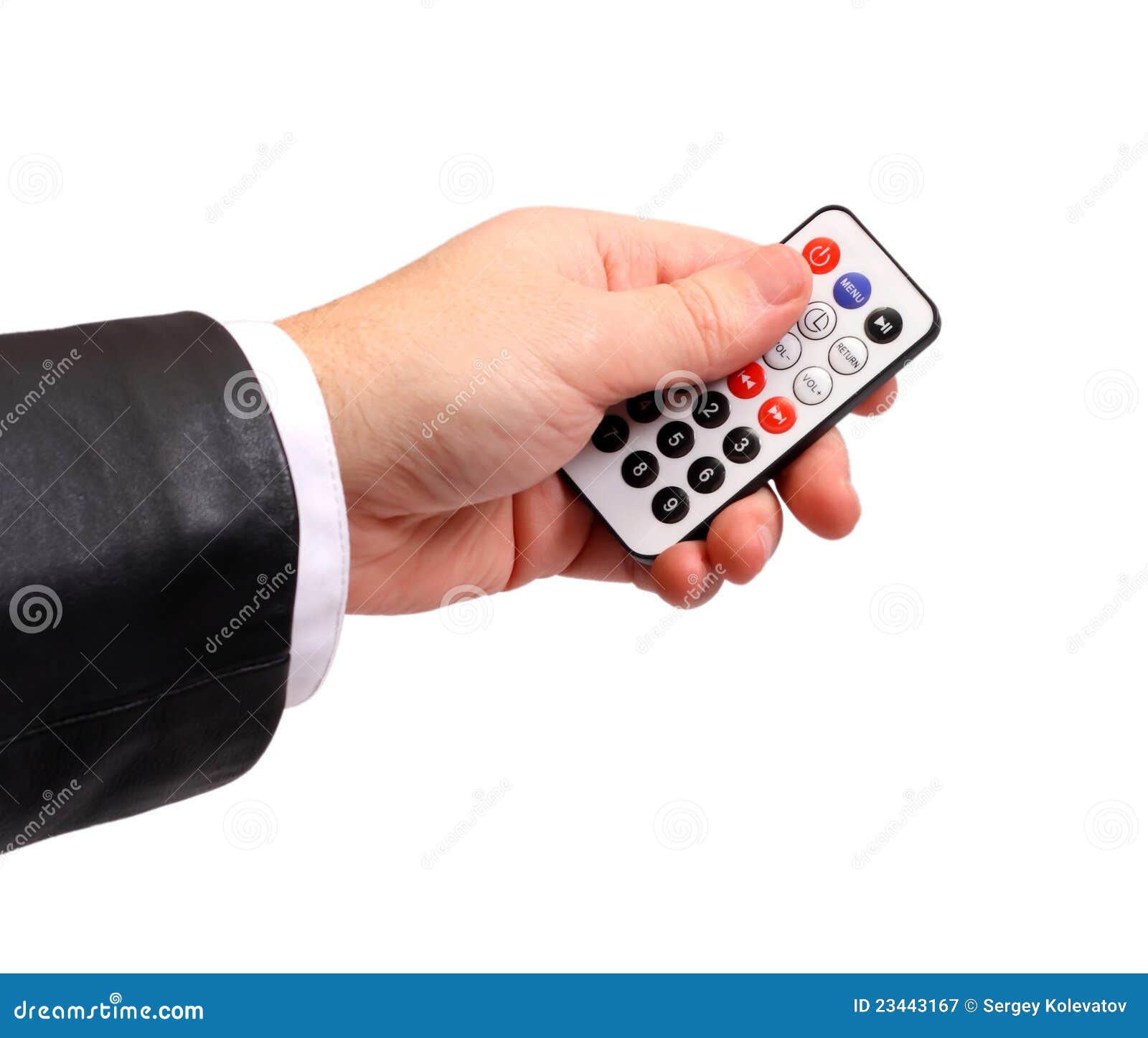 Remote Control in Hand Isolated Stock Image - Image of channel ...