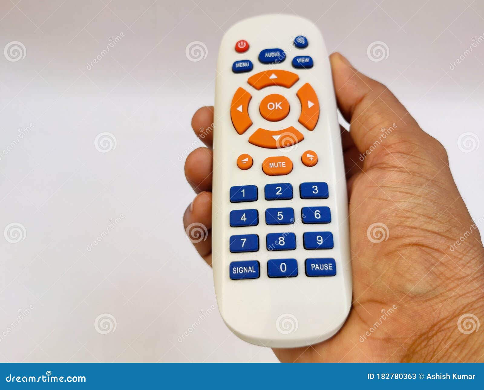 Remote Control in Hand stock image. Image of channel - 182780363