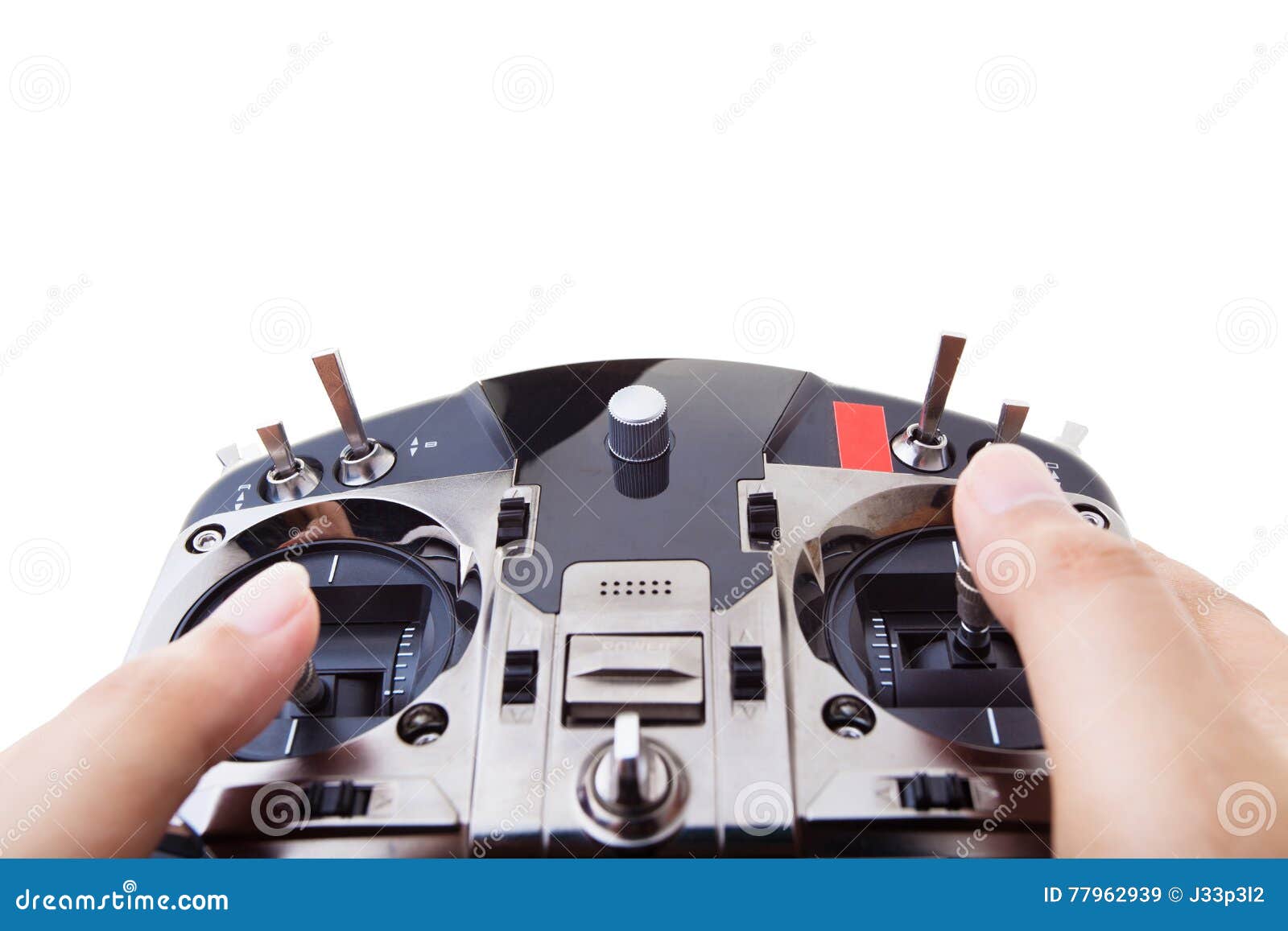 Remote Control in Hand Man. in First Person Point of View Stock Image ...