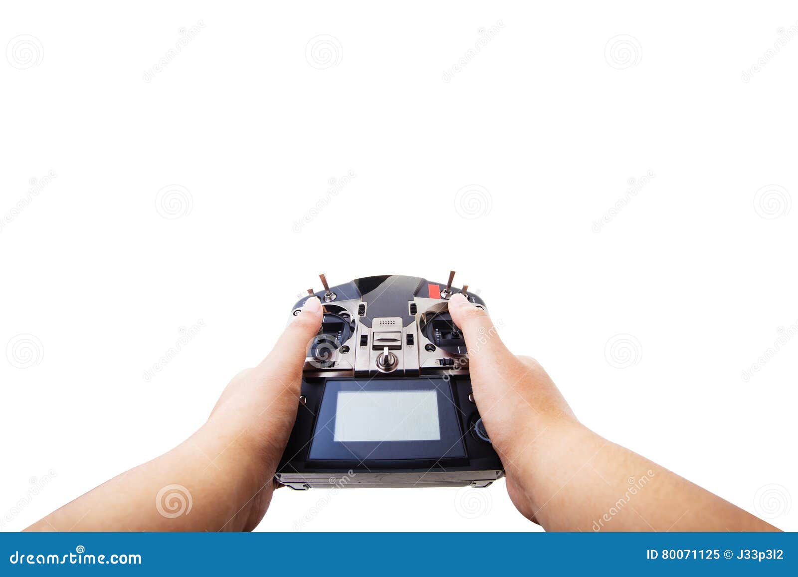 Remote Control in Hand Man. in First Person Point of View Stock Image ...