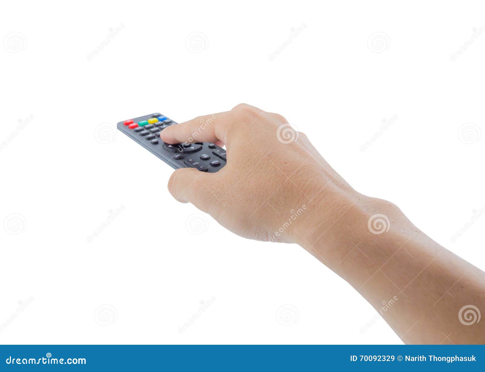 Remote control in hand stock image. Image of entertainment - 70092329