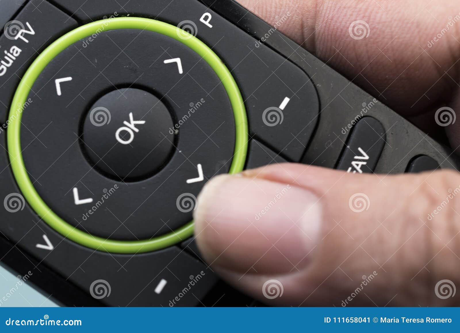 Remote Control Held by One Hand Stock Image - Image of lifestyle ...