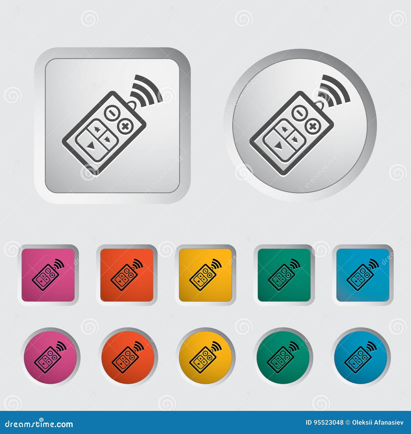 Remote control icon stock vector. Illustration of electricity - 95523048