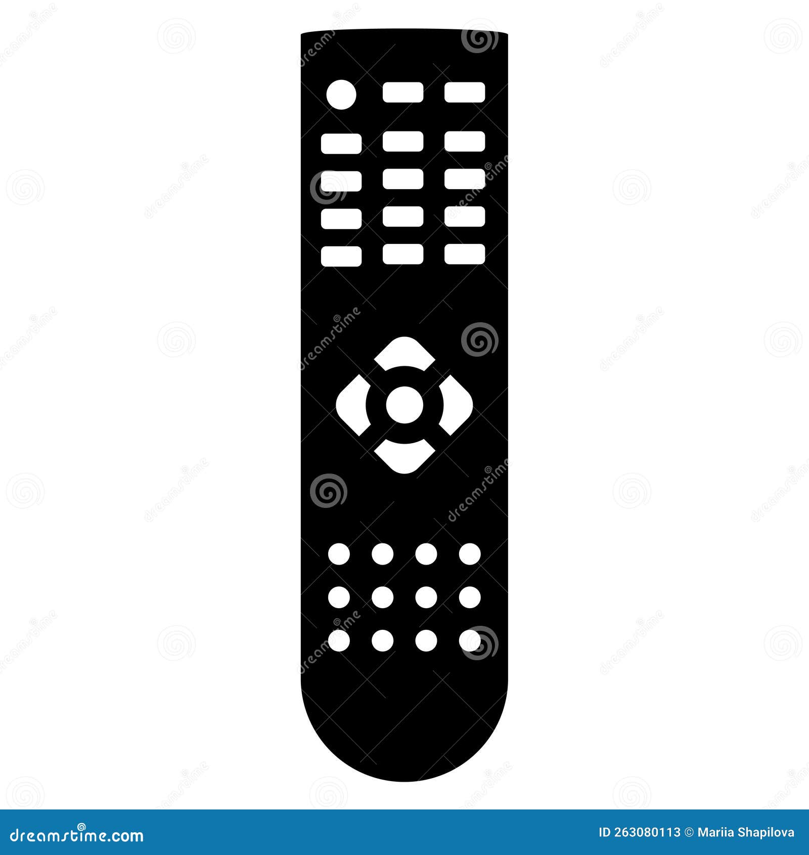 Remote control icon stock vector. Illustration of number - 263080113