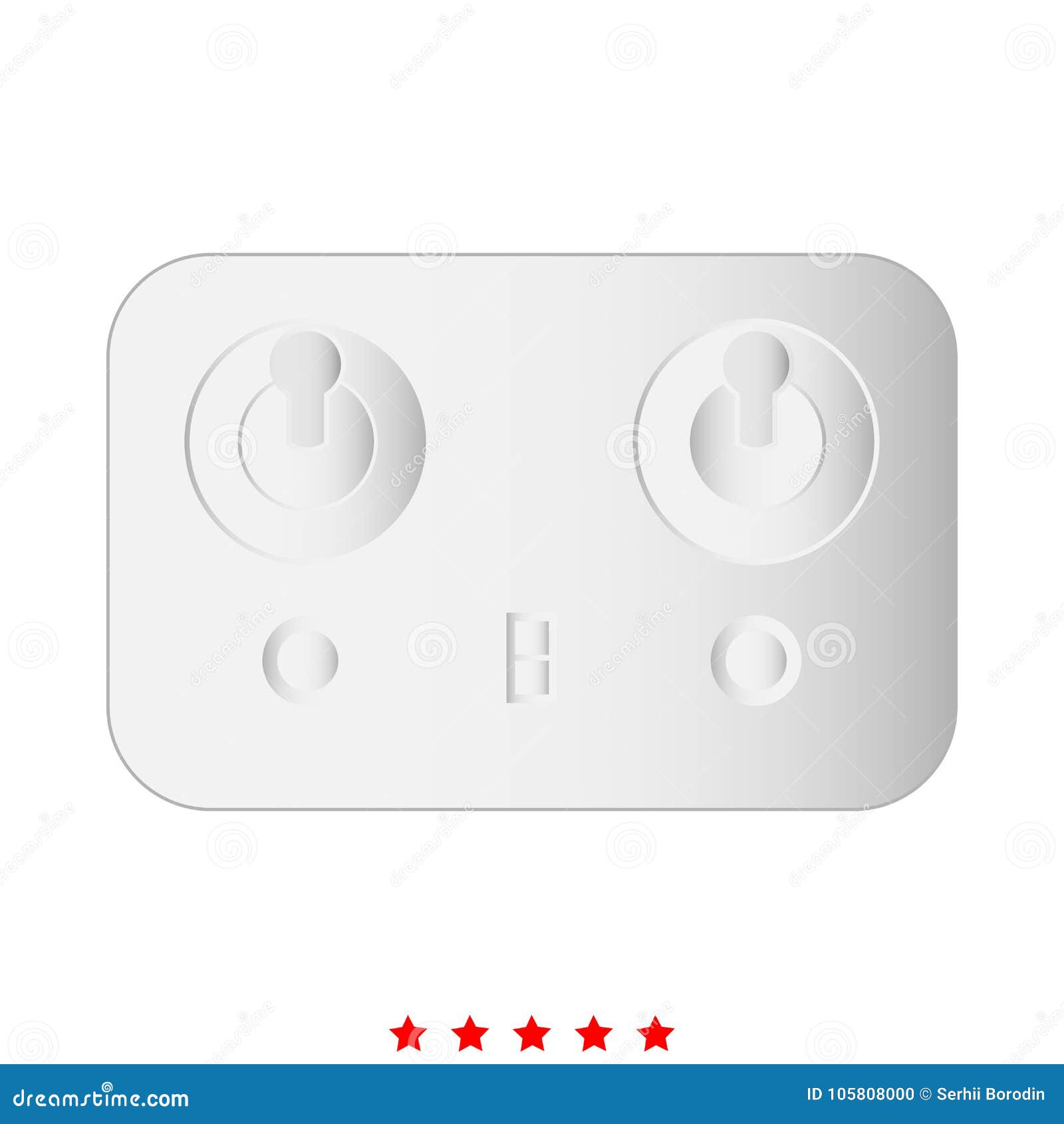 Remote Control Icon . Different Color Stock Vector - Illustration of ...